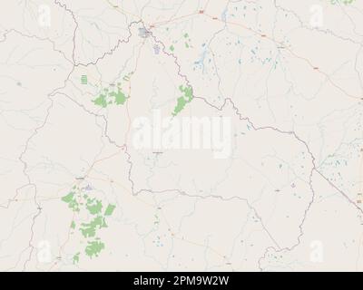 Rivera, department of Uruguay. Open Street Map. Locations and names of ...