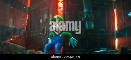 THE SUPER MARIO BROS. MOVIE, from left: Toad (voice: Keegan-Michael Key ...