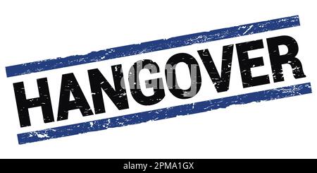 HANGOVER text written word on orange round stamp sign Stock Photo - Alamy