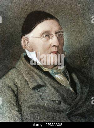 Portrait of Louis Ludwig Spohr (1784 - 1859), German composer Stock ...