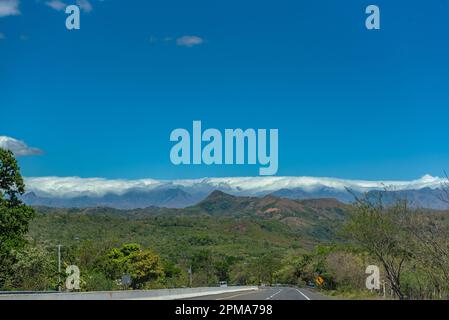Landscape at Pan American Highway in District Chiriqui, Panama Stock ...