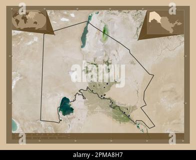 Karakalpakstan, autononous region of Uzbekistan. Low resolution ...