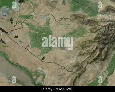 Kashkadarya, region of Uzbekistan. High resolution satellite map ...