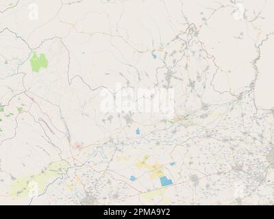 Namangan, region of Uzbekistan. Open Street Map. Locations and names of ...