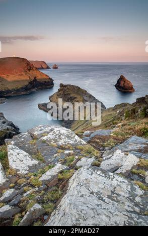 Rugged Cornish coastal scenery from Gurnard's Head near Zennor ...