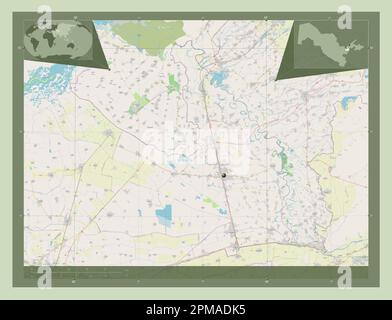 Sirdaryo, region of Uzbekistan. Open Street Map Stock Photo - Alamy
