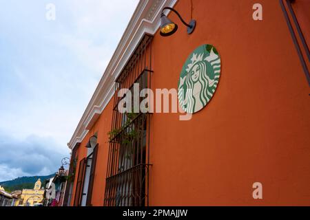 Starbucks coffee shop in Antigua Guatemala Stock Photo - Alamy