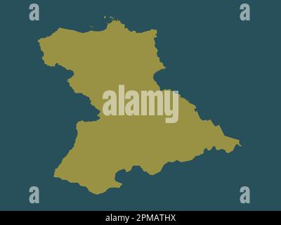 Anzoategui, state of Venezuela. Solid color shape. Locations and names ...