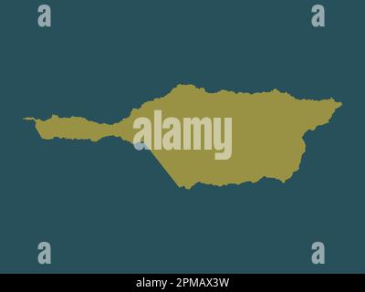 Apure, state of Venezuela. Solid color shape. Locations and names of ...