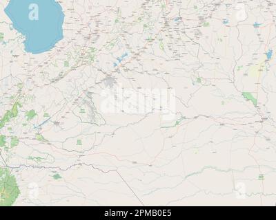 Barinas, state of Venezuela. Open Street Map. Locations and names of ...