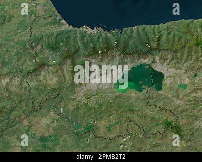 Carabobo, state of Venezuela. High resolution satellite map. Corner ...