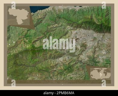 Distrito Capital, state of Venezuela. High resolution satellite map ...
