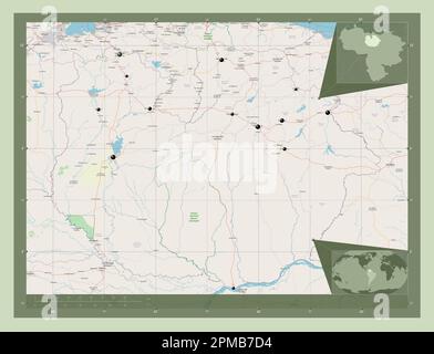 Guarico, state of Venezuela. Open Street Map Stock Photo - Alamy