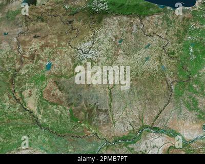 Guarico, state of Venezuela. High resolution satellite map. Locations ...