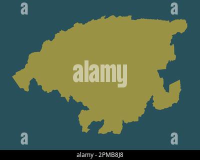 Lara, state of Venezuela. Solid color shape. Locations and names of ...
