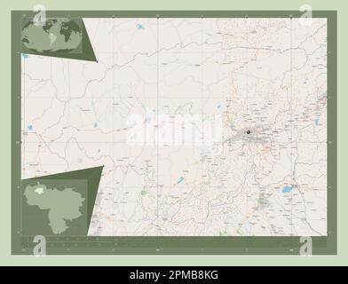Lara, state of Venezuela. Open Street Map Stock Photo - Alamy