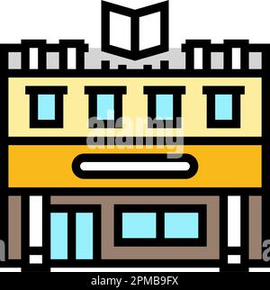 book club shop color icon vector. book club shop sign. isolated symbol ...