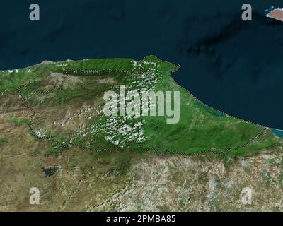 Miranda, state of Venezuela. High resolution satellite map. Corner ...