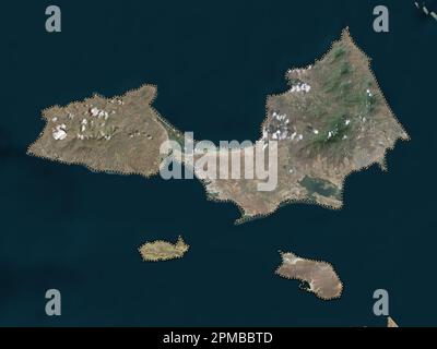 Nueva Esparta, state of Venezuela. High resolution satellite map ...
