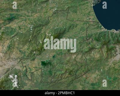 Yaracuy, state of Venezuela. High resolution satellite map. Locations ...