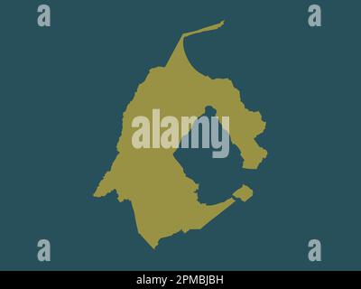 Zulia, state of Venezuela. Solid color shape. Locations and names of ...