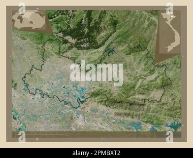 Bac Giang, province of Vietnam. High resolution satellite map Stock Photo - Alamy