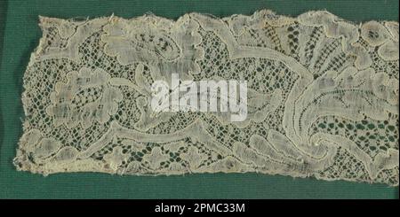 Fragment, Cooper Union Museum Lace Study Card; Made for Cooper Union ...