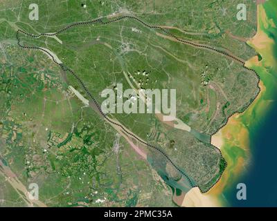 Ben Tre Province Of Vietnam High Resolution Satellite Map Locations