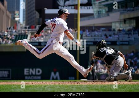 This is a 2023 photo of catcher Ryan Jeffers of the Twins baseball team ...