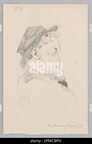 Gedney Bunce, Robert Frederick Blum, American, 1857–1903, Graphite on ...