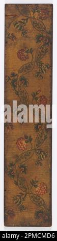 Leather (Holland); leather, silvered, varnished and painted; 127.5 x 64 ...