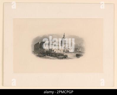 Banknote Proof The Capitol. Proof of bank-note engraving. Vignette of ...