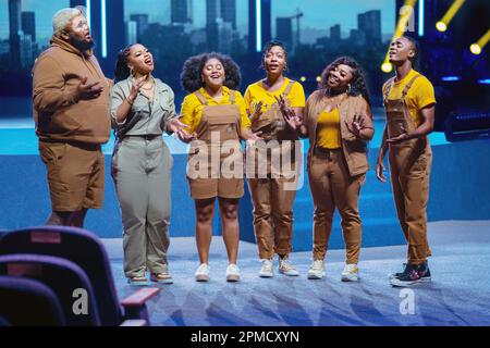PRAISE THIS, from left: Anjelika Washington, Jekayln Carr, Chloe Bailey ...