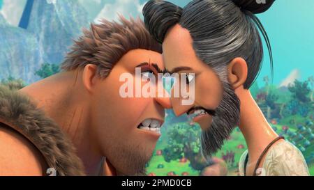 THE CROODS: FAMILY TREE, from left: Grug Crood (voice: Kiff ...