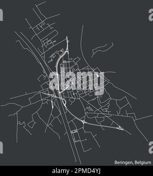 Street roads map of BERINGEN, BELGIUM Stock Vector Image & Art - Alamy