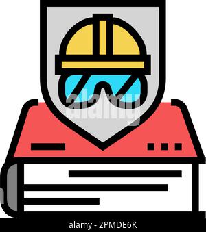safety procedures tool work color icon vector illustration Stock Vector ...