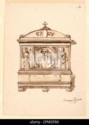 Drawing, Project for an Epitaph in High Relief, ca. 1840 Stock Photo ...
