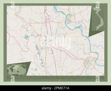 Ha Nam, province of Vietnam. Open Street Map Stock Photo - Alamy