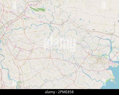Hai Duong, province of Vietnam. Open Street Map. Locations and names of ...