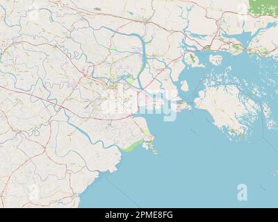 Hai Phong, city|municipality|thanh pho of Vietnam. Diagram showing the ...