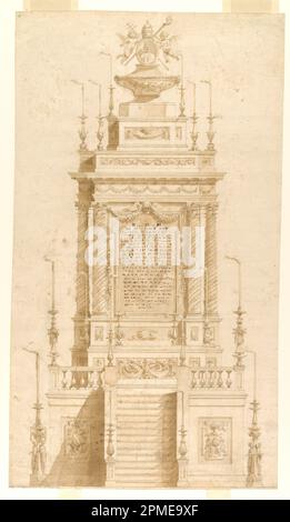 Drawing, Design for a Monument for Pope Pius VI, 1799 Stock Photo - Alamy