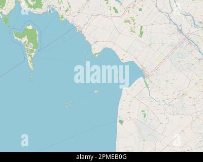 Kien Giang, province of Vietnam. Open Street Map. Locations and names ...