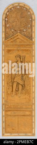 Drawing, Fortitude, Design for a Stained Glass Window; Francis Augustus ...