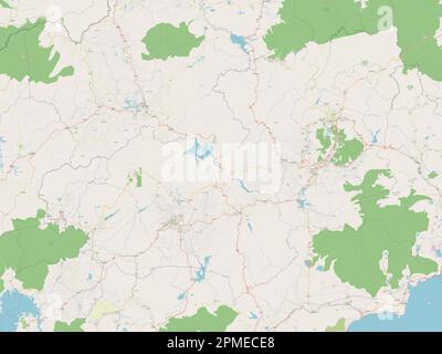 Lam ong, province of Vietnam. Open Street Map. Locations of major ...