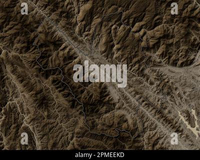 Lao Cai, province of Vietnam. Elevation map colored in wiki style with ...