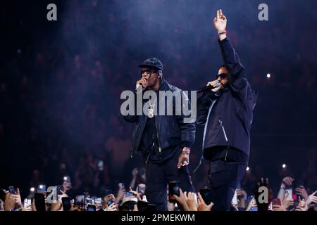 Travis Scott joins rapper NAV on stage during the Never Sleep Tour in ...
