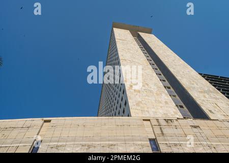 The exterior of the iconic Air India Building at Nariman Point in ...