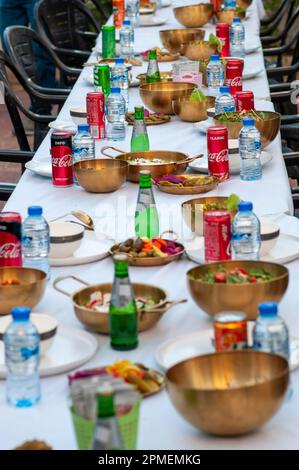 Iftar, the nightly feast that breaks the fast of Ramadan in an un ...