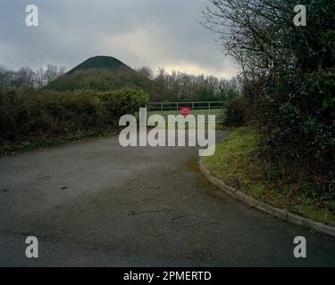 Old Mills Batch, Paulton, Somerset, UK. The coal spoil tip known ...