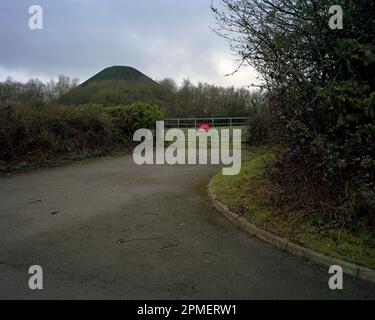 Old Mills Batch, Paulton, Somerset, UK. The coal spoil tip known ...
